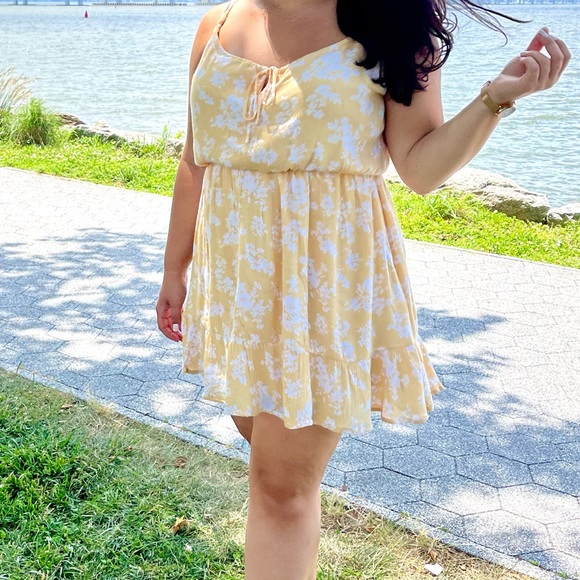 Abercrombie & Fitch | Dresses | Yellow Abercrombie Mini Sundress | Poshmark